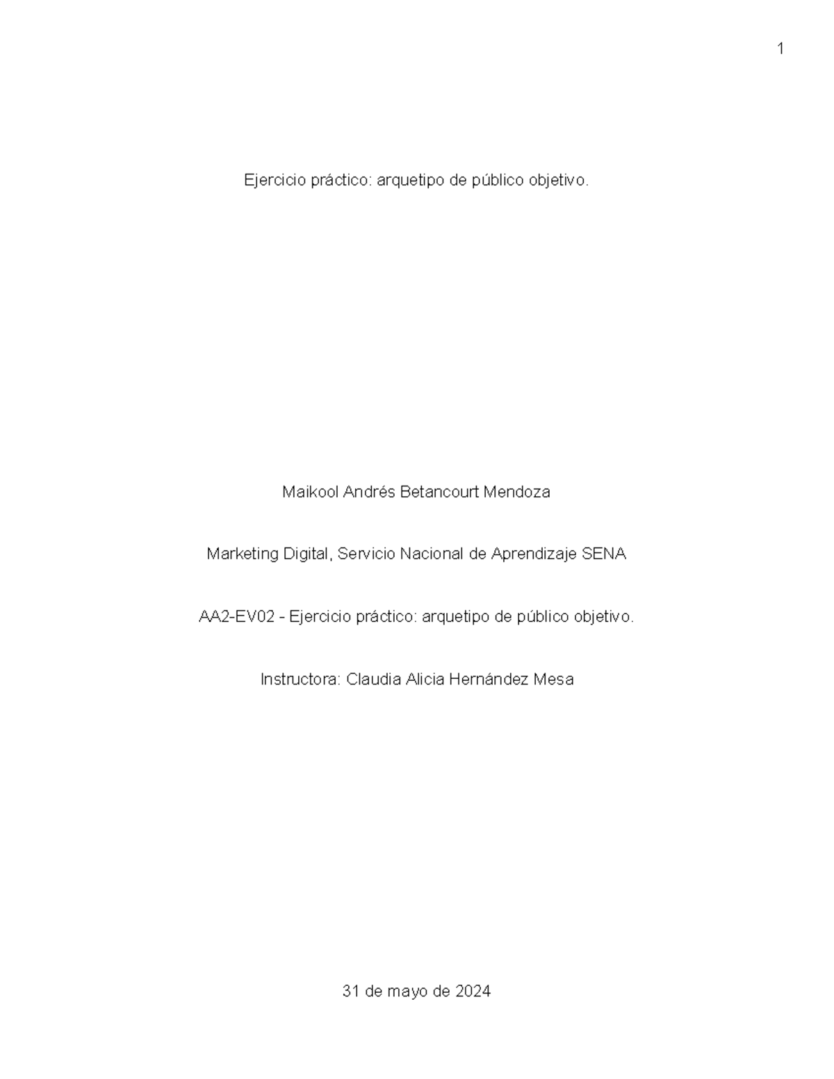 AA2-EV02 - Buyer Persona y Estrategias de Marketing Digital - Studocu