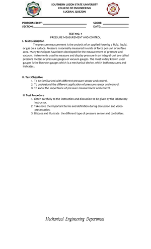 Safety Report: LOTO Implementation at SLSU - Hazard Assessment ...