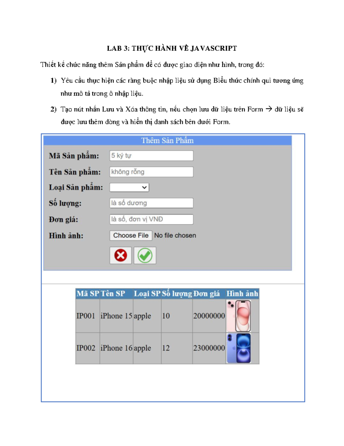 LAB 3 - tham khảo - Nhập môn lập trình Web - LAB 3: THỰC HÀNH VỀ ...
