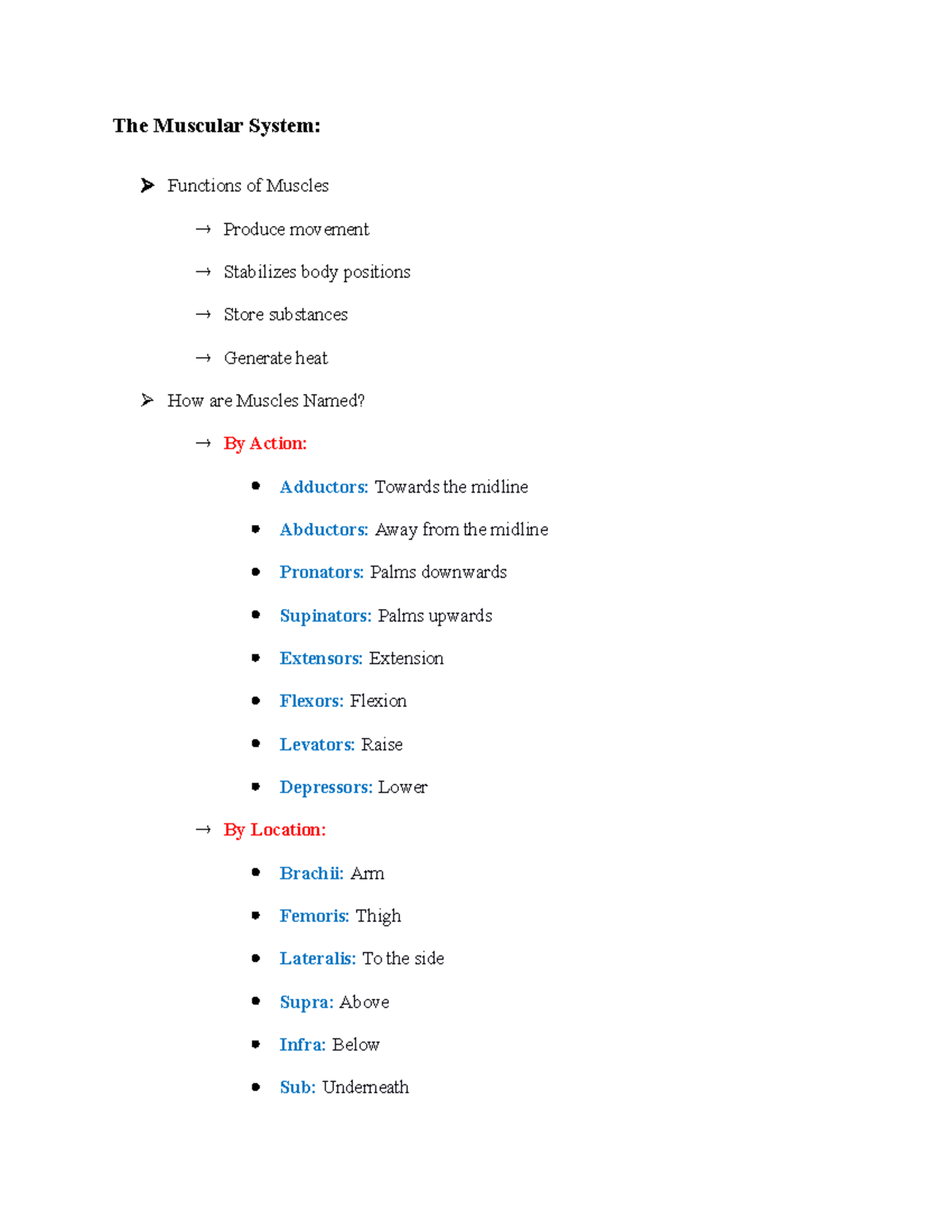 Exam 4 Review - Lecture notes Muscular system, muscle tissue - The ...