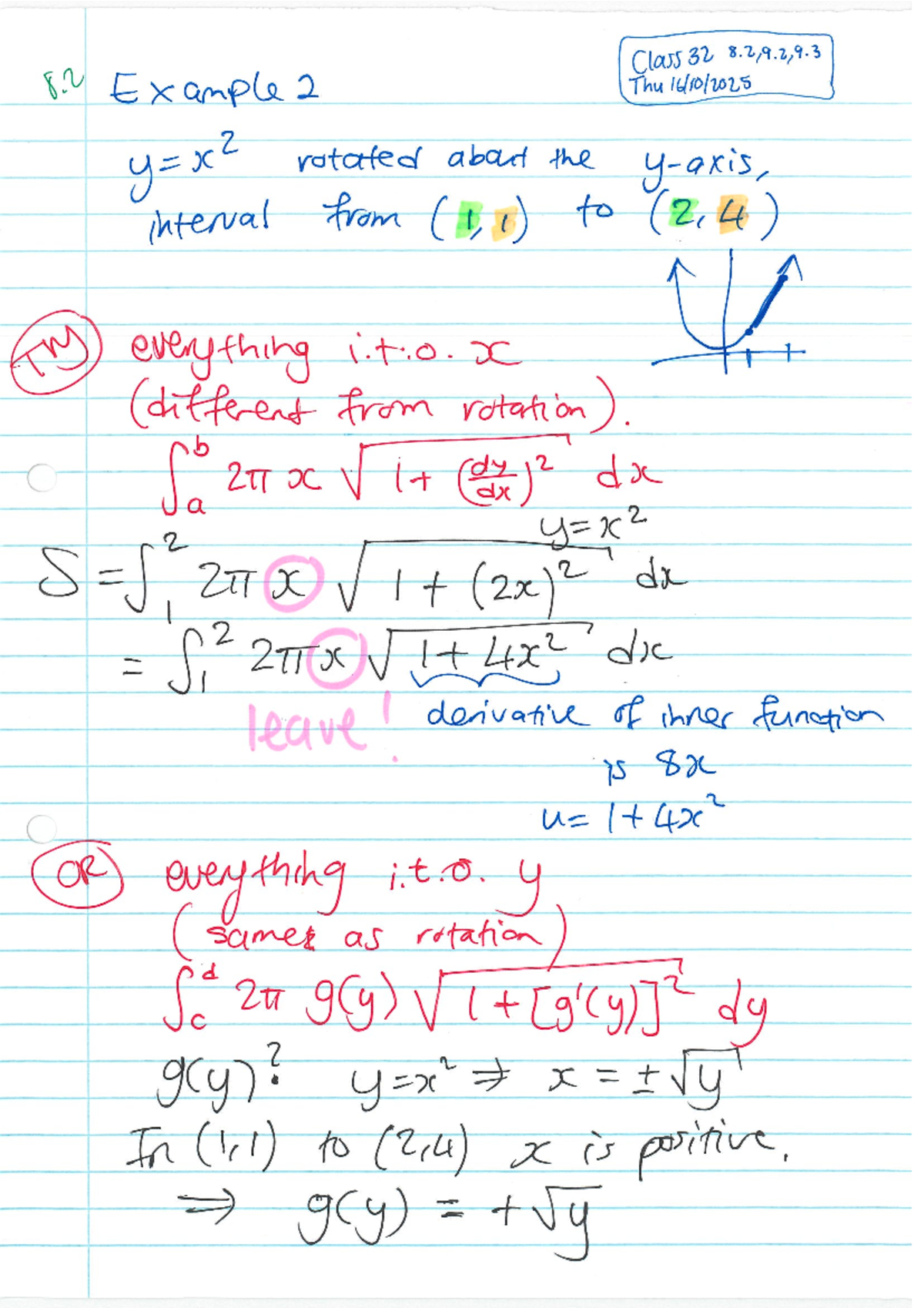 MTHS121 Class 32 Final Exam Notes on 8.2 and 9.2 Concepts - Studocu
