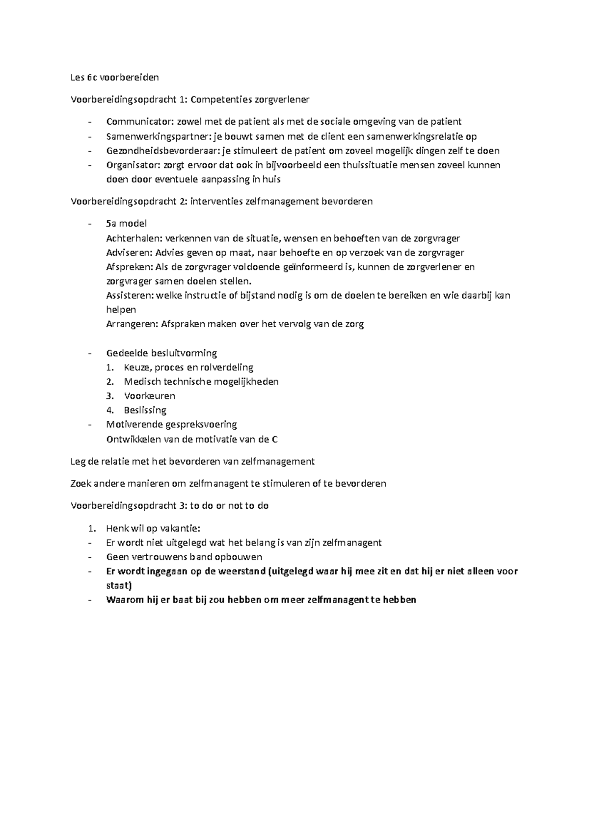 Les 6c Voorbereidingen: Competenties en Zelfmanagement Interventies ...