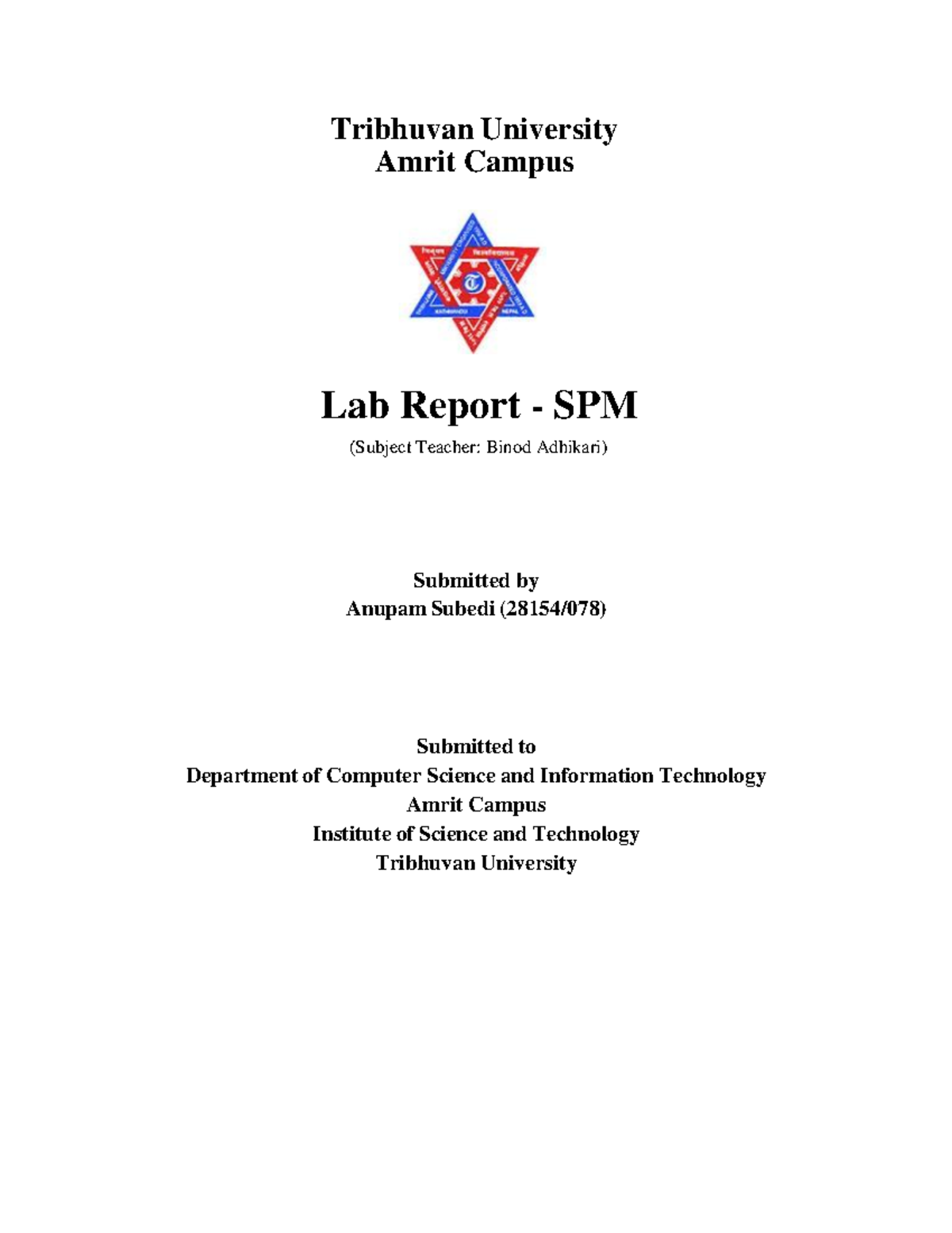 SPM Lab Report: Project Management Techniques and Analysis - Studocu