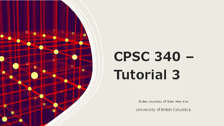 CPSC 340 Tutorial 3: Ensemble Methods & Clustering Techniques - Studocu