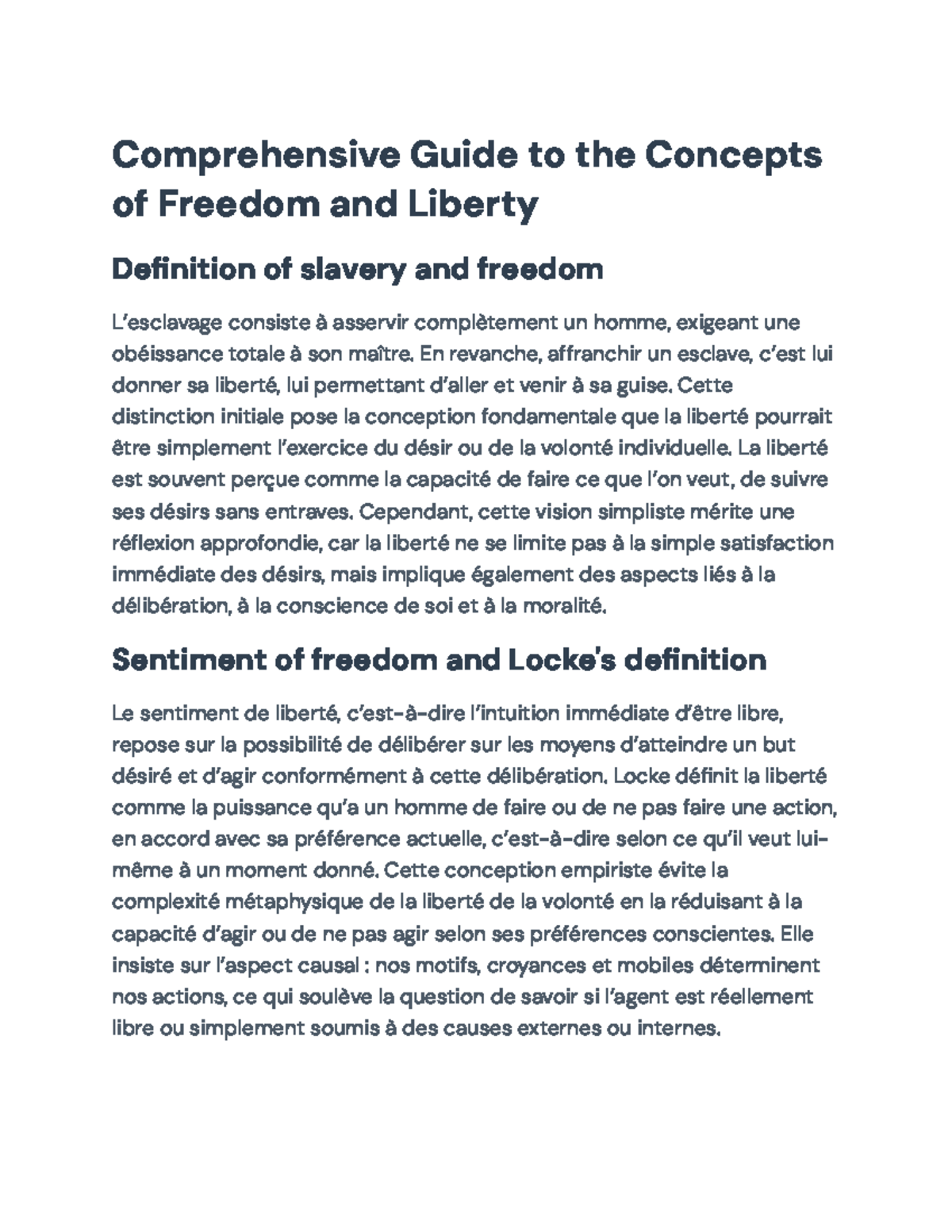 Philosophy 101: Comprehensive Review of Freedom & Moral Responsibility ...