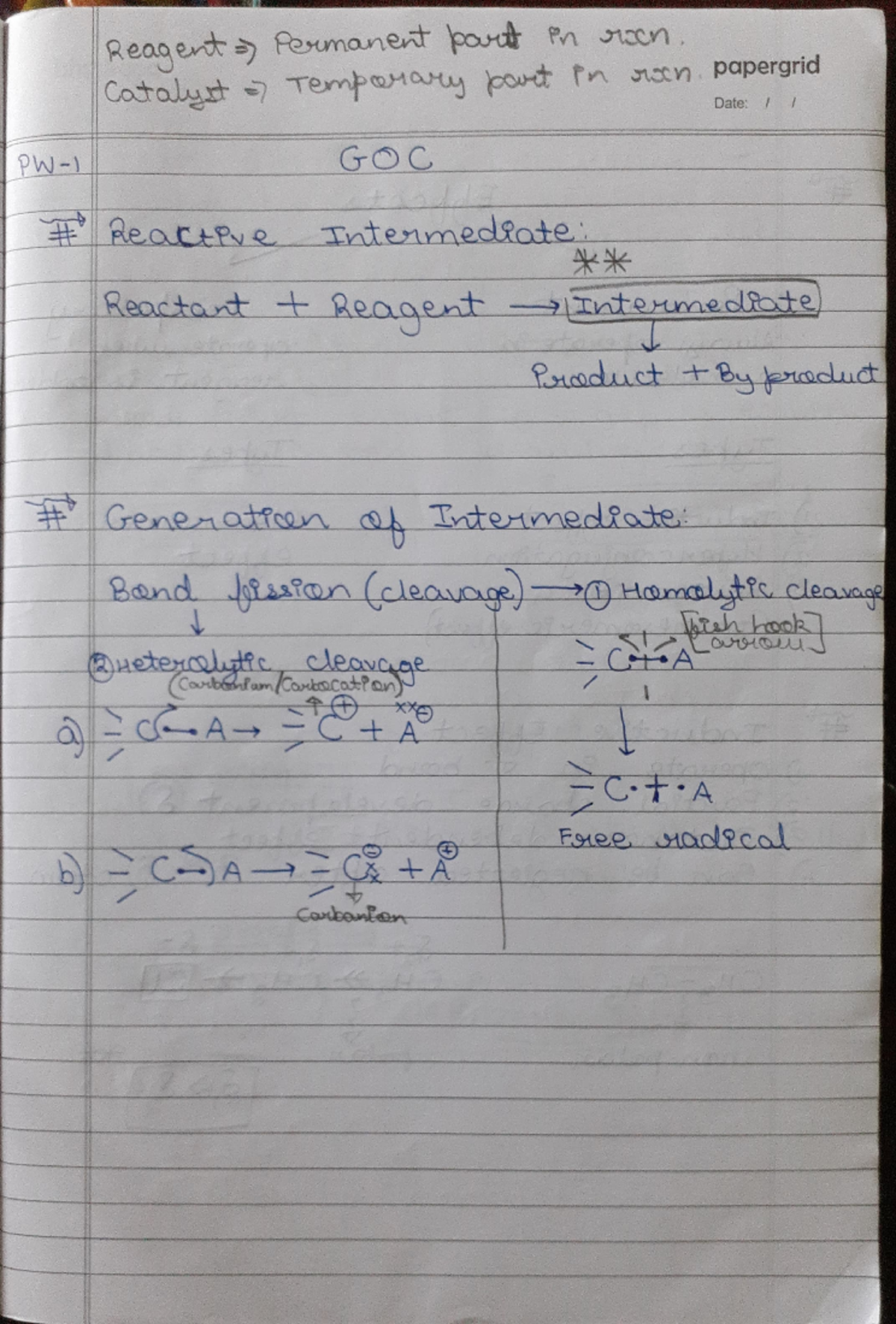 GOC Notes - 12th Grade General Organic Chemistry Revision - Studocu