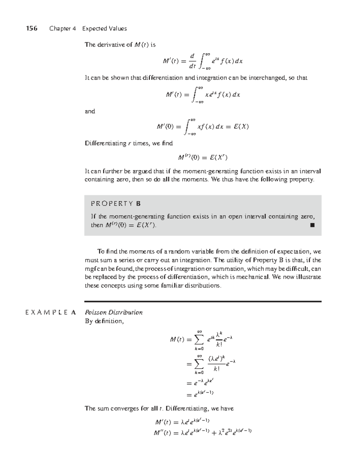 156 Chapter 4: Expected Values in Mathematical Statistics - Studocu