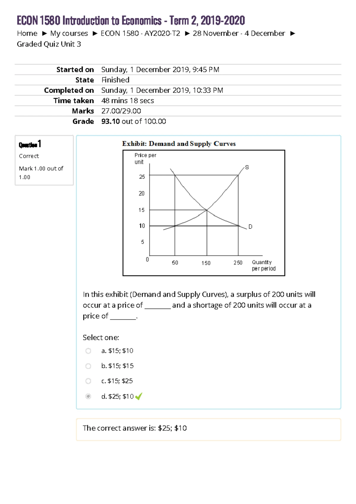 Graded Quiz Unit 3 Results and Feedback Analysis - Studocu