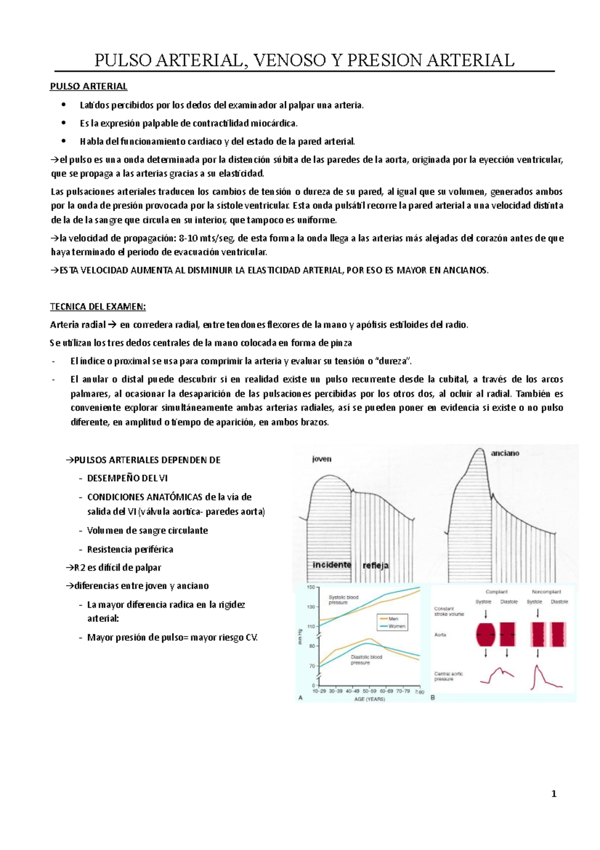Pulso Arterial, Venoso Y Presion Arterial - Semiología - UCC - Studocu