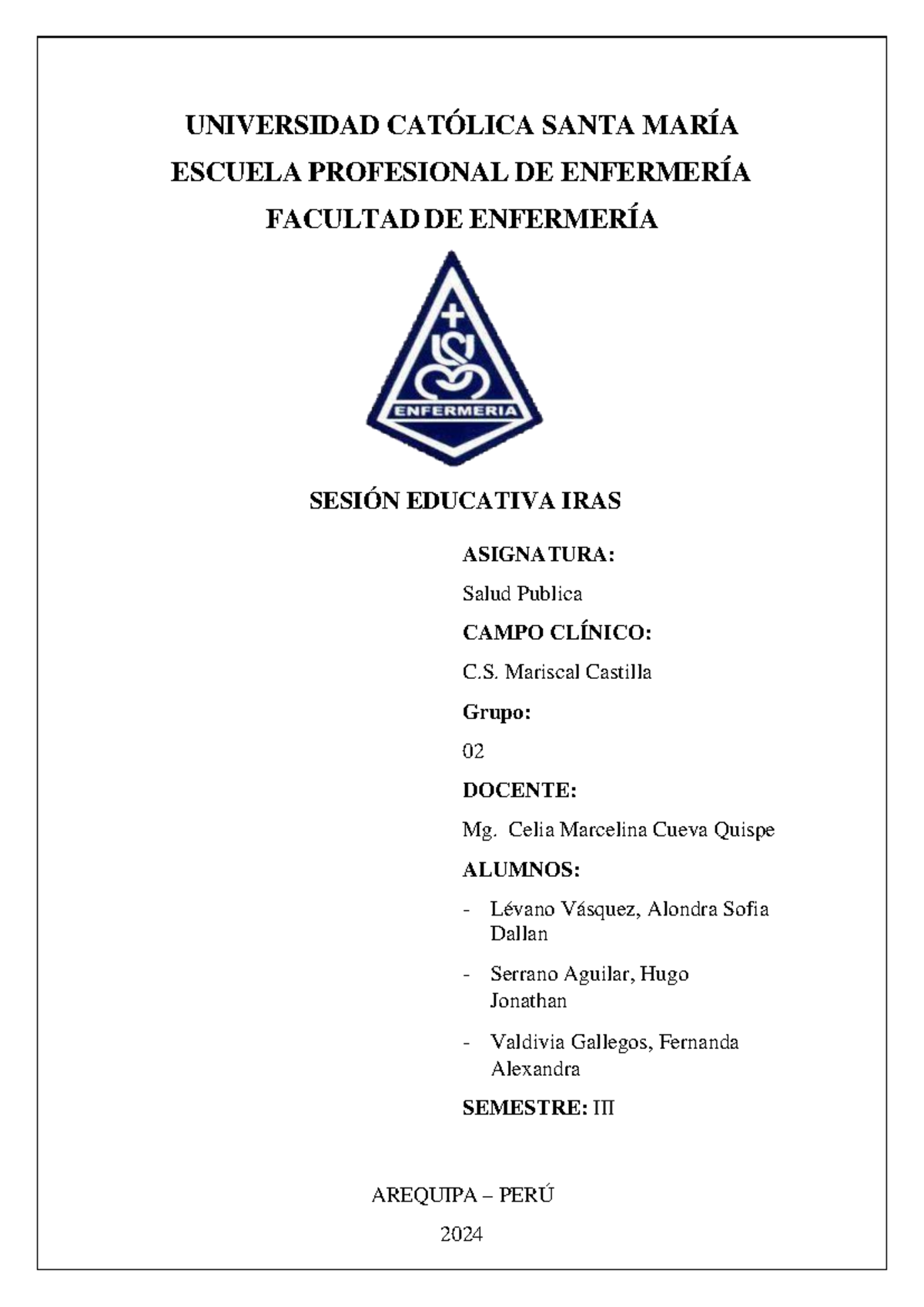 Sesión Educativa sobre Infecciones Respiratorias Agudas (IRAS) - Salud ...