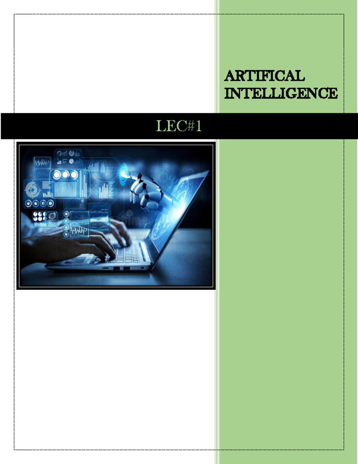 artificial intelligence AI notes for students - ARTIFICAL INTELLIGENCE ...