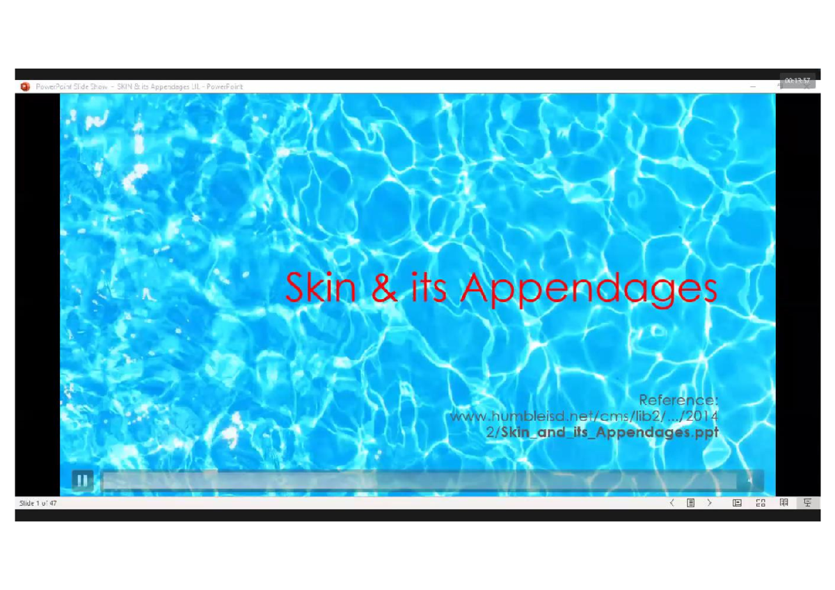 Skin & its Appendages - it is a key points useful for refering before ...