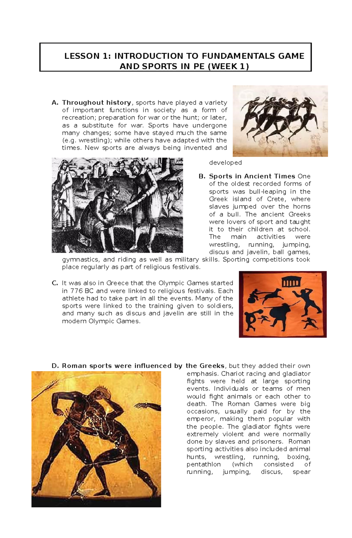 Lesson 1 & 1.1 PE3 - LESSON 1: INTRODUCTION TO FUNDAMENTALS GAME AND ...