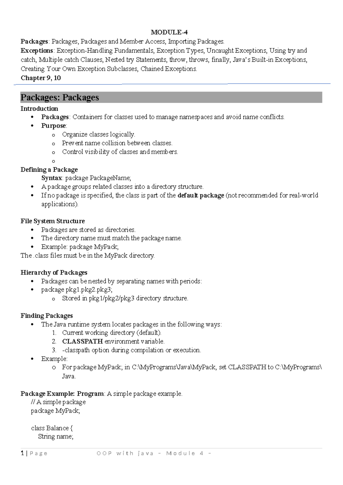 Oop With Java Module 4 Trying To Give More Information Module