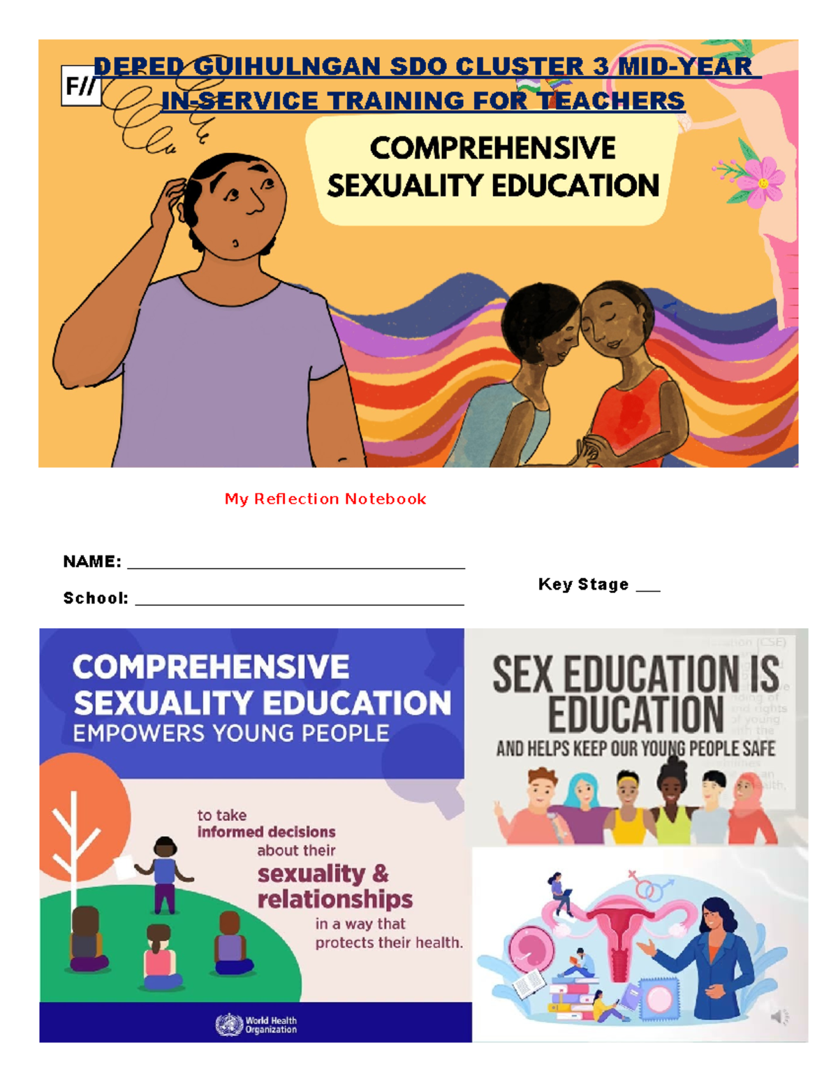 Refection notebook - CSE Reflection - DEPED GUIHULNGAN SDO CLUSTER 3 ...