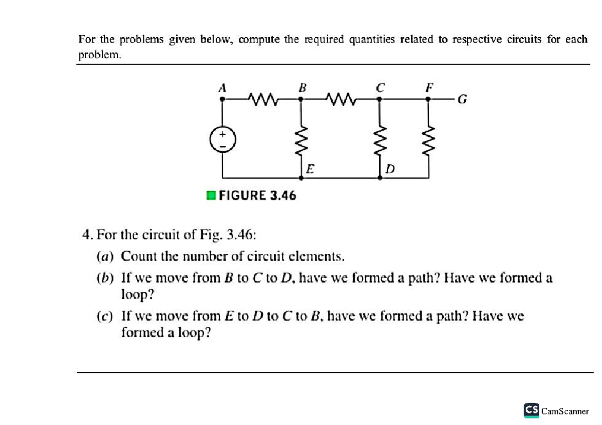 CS Quiz Practice: Circuit Analysis Problems and Solutions - Studocu