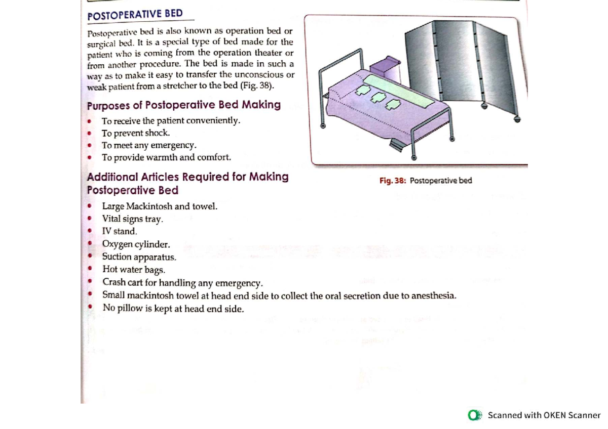 POSTOP 101: Postoperative Bed Making Techniques and Essentials - Studocu