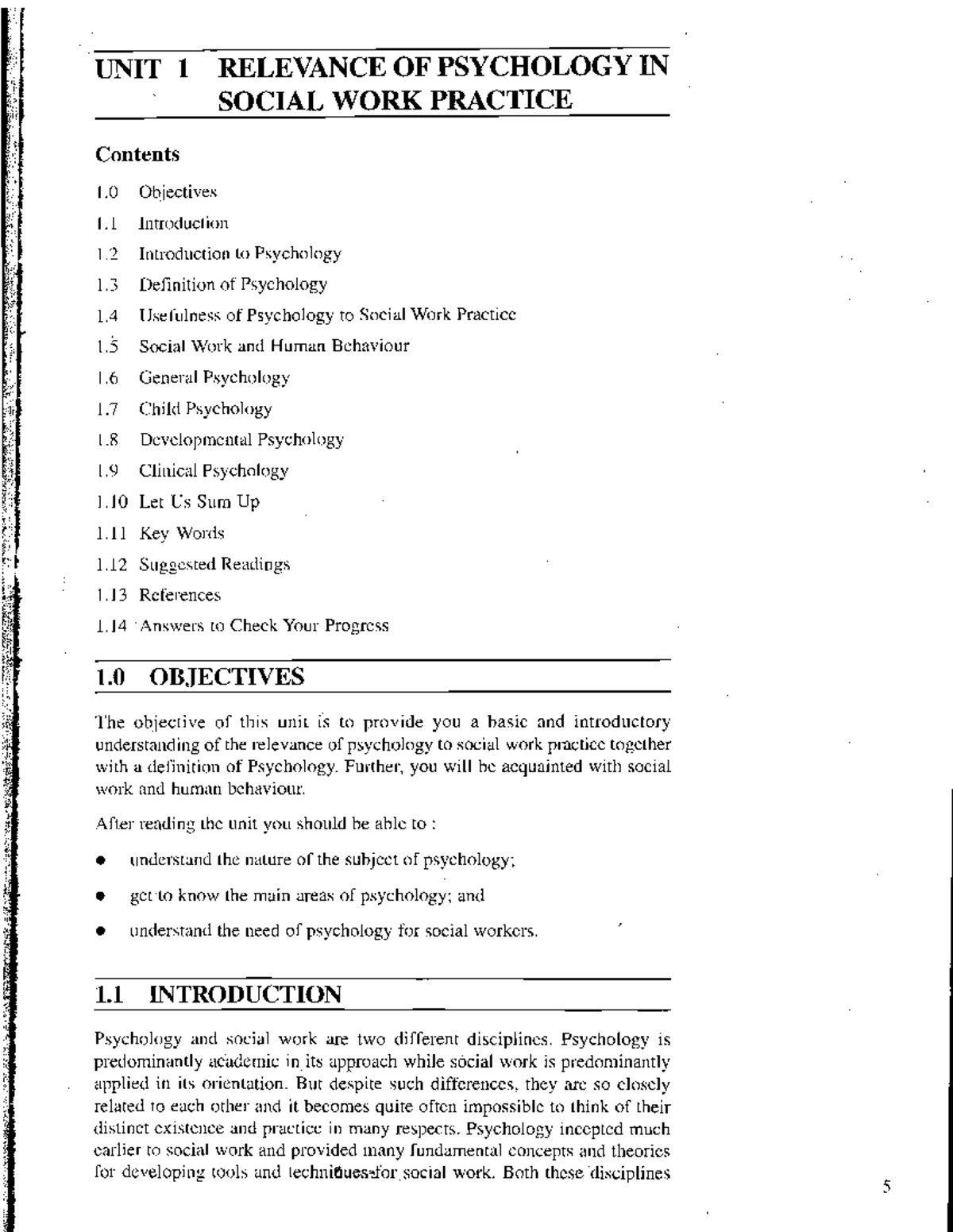 **PSY 101: Basics of Psychology for Social Work Practice** - Studocu