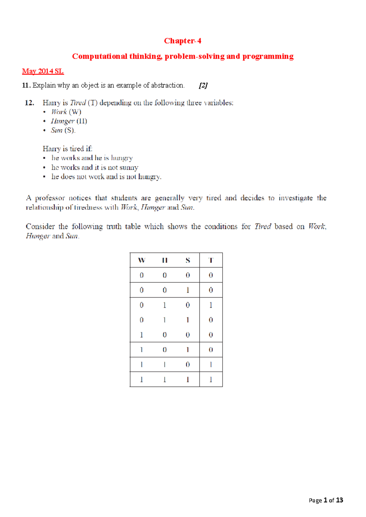 Ch-4 Computational thinking - 2014 to 2019 - Chapter- Computational ...
