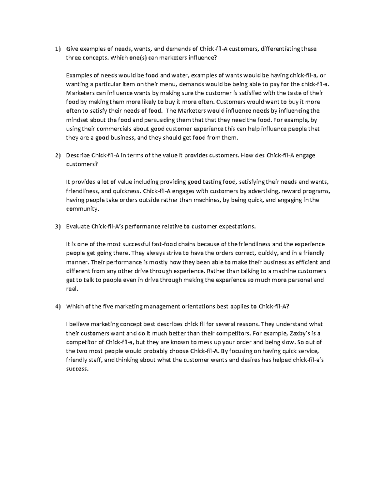 Chick-fil-A Case Study: Customer Needs, Value, and Engagement Analysis ...