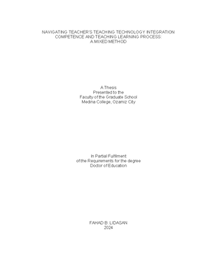 Parts OF A Capstone Project - PARTS OF A CAPSTONE PROJECT I ...