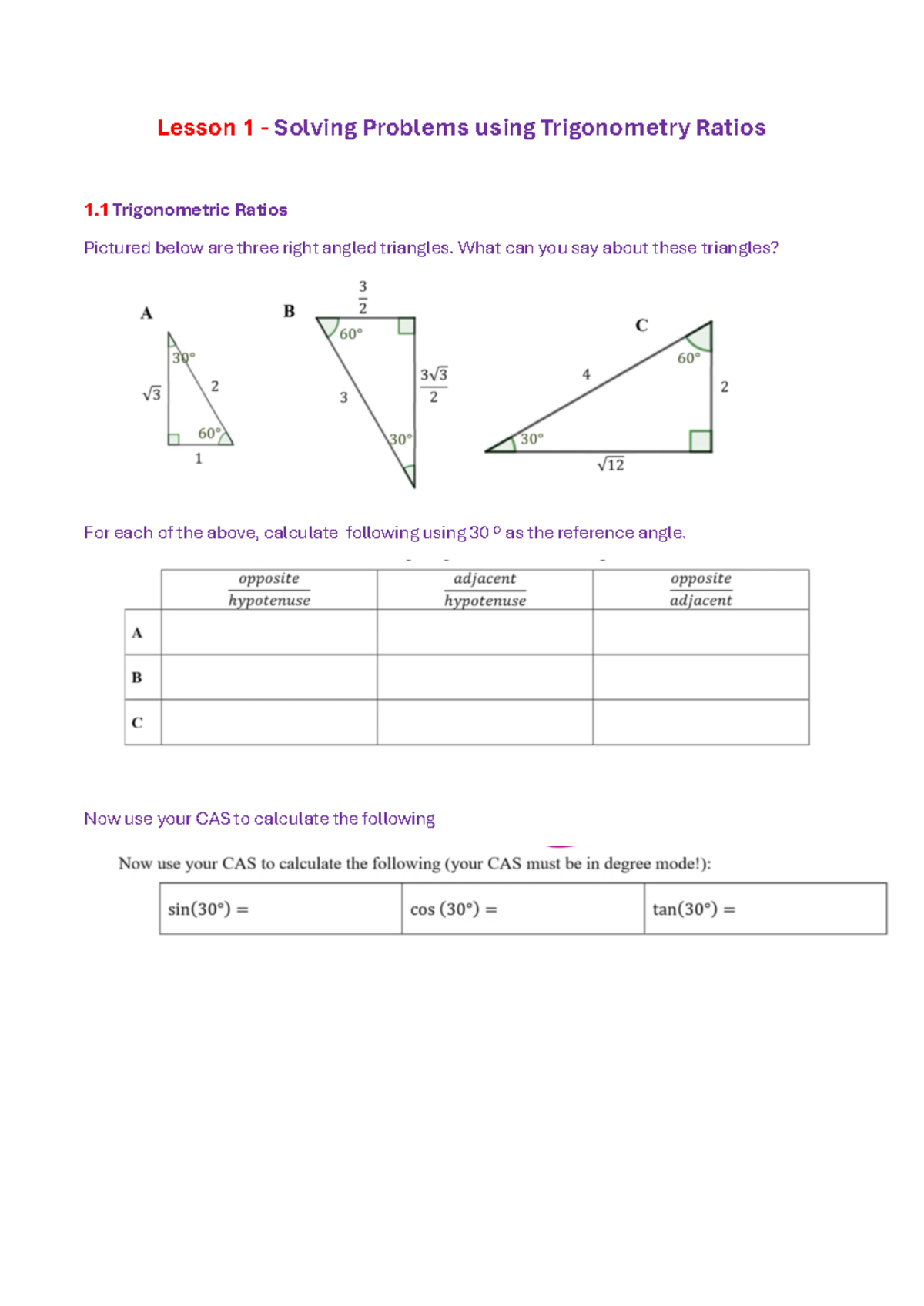 Tutoring - Year 10 Maths - Lesson 1 - Solving Problems using ...