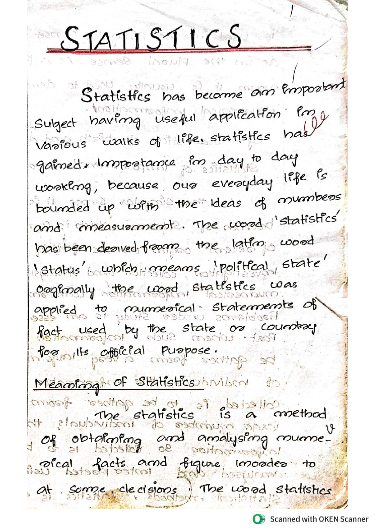 Introduction to Statistics: Key Concepts and Applications - Studocu