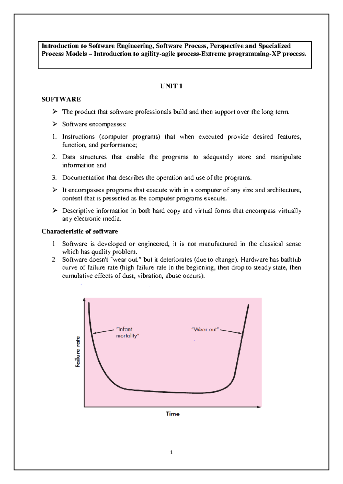 OOSE 101: Introduction to Software Engineering - Unit 1 Notes - Studocu