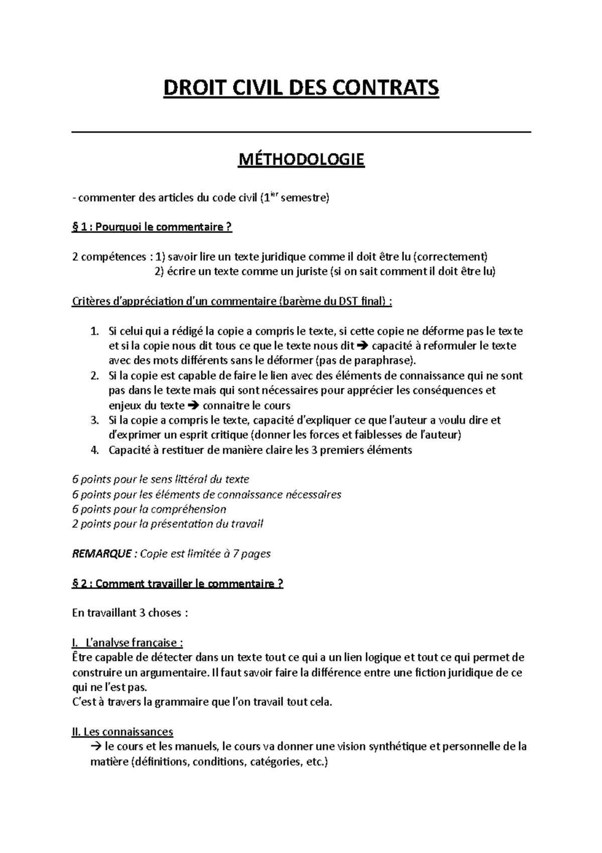 Glossaire - Séance 2 - Définitions droit des contrats : différents ...
