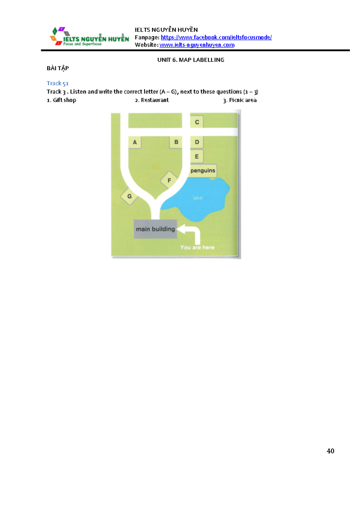 Unit 6: Map Labelling Exercises for IELTS Preparation - Studocu