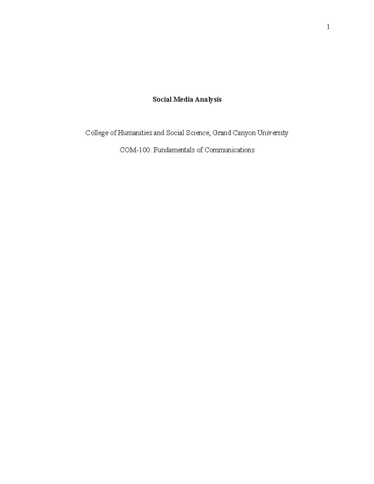 COM-100 Social Media Analysis: Examining Myspace's Influence - Studocu