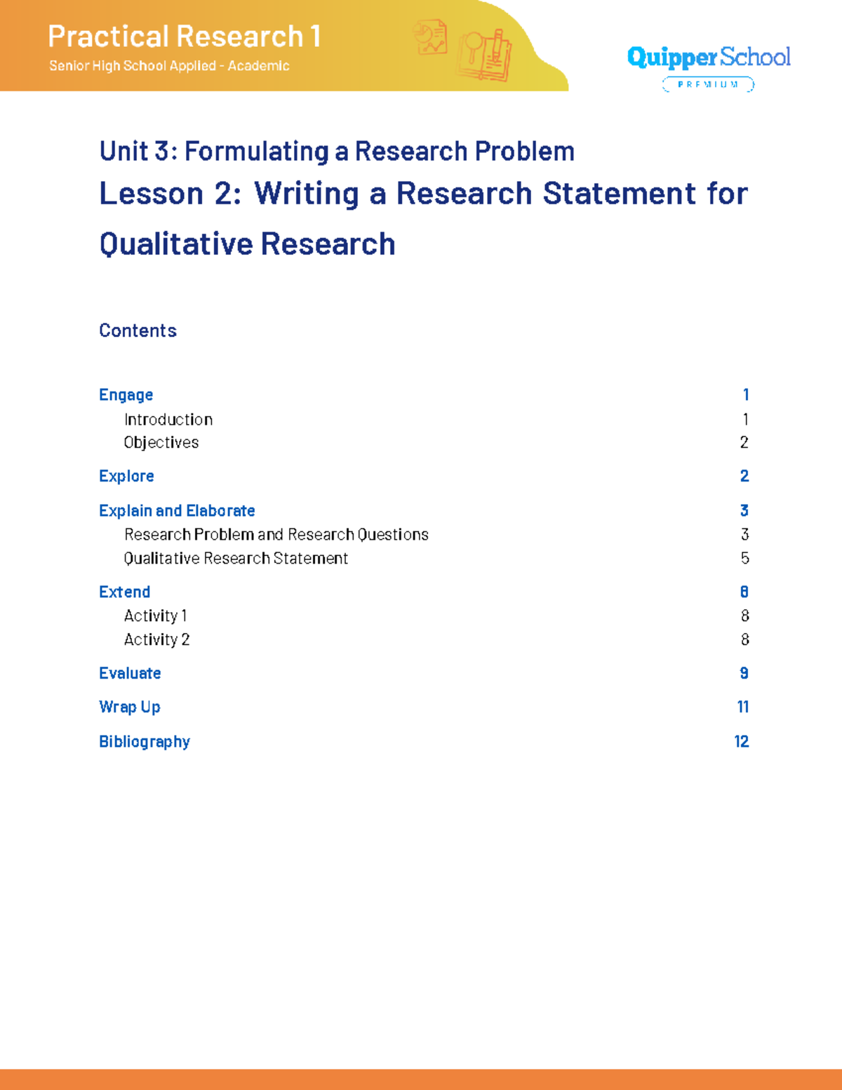 Final Exam SG PR1-11: Writing a Research Statement for Qualitative ...