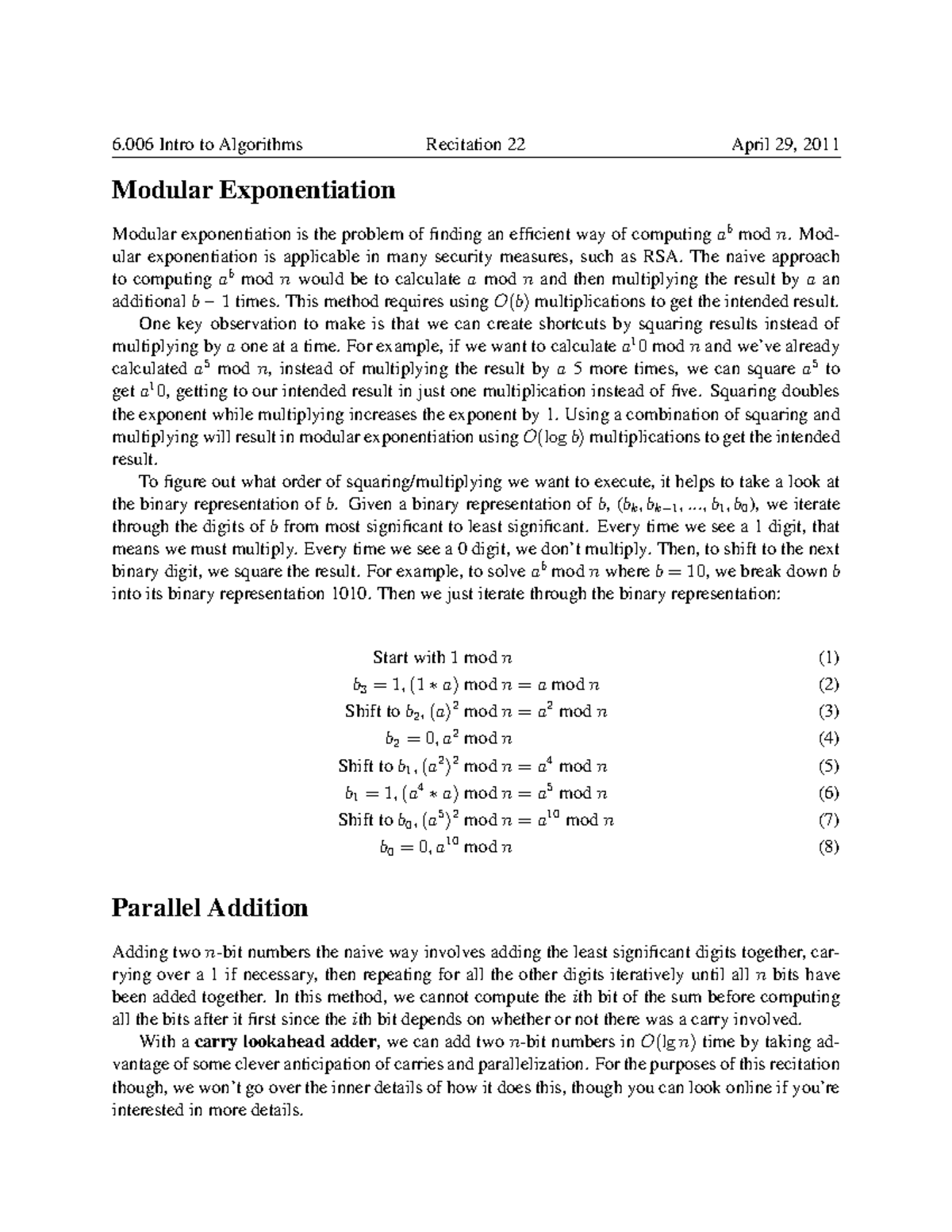 Rec22 - Advanced Data Structures - 6 Intro to Algorithms Recitation 22 ...