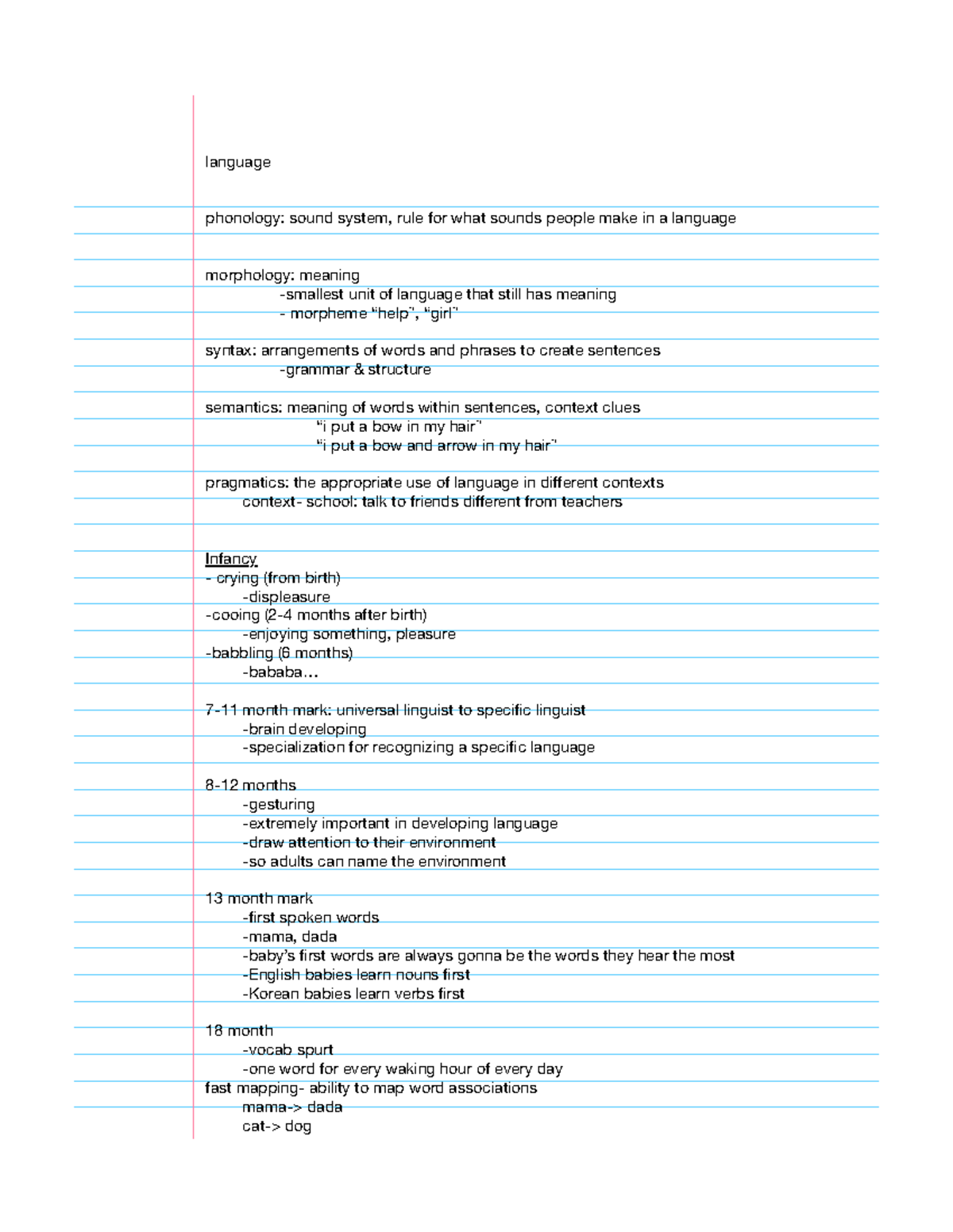 Hdfs 1013 chapter 9 - language - language phonology: sound system, rule ...