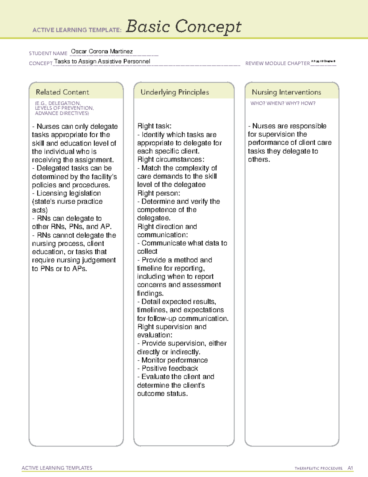 Active Learning Template: Basic Concepts for Assistive Personnel Tasks ...