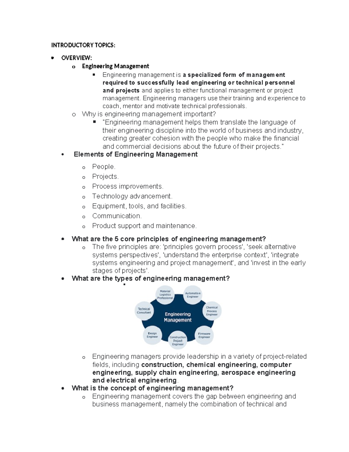 Introductory-Topics - exxx - INTRODUCTORY TOPICS: OVERVIEW: o ...