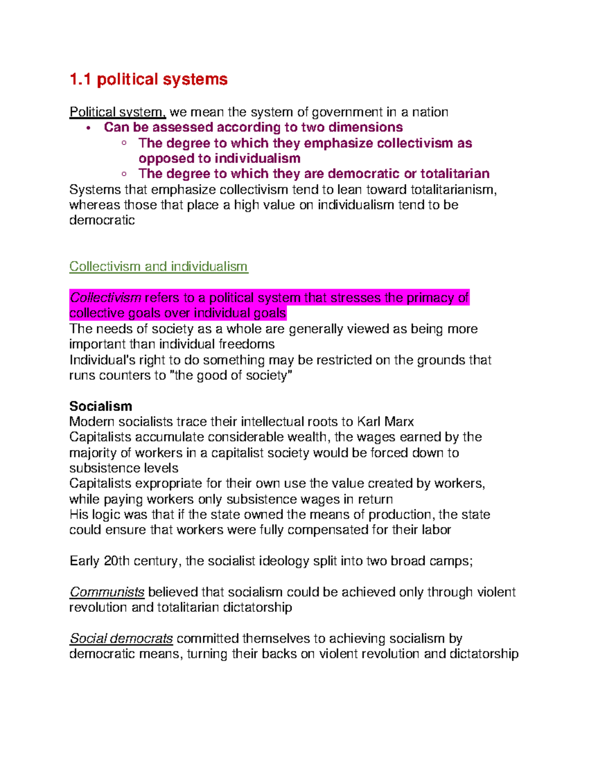 Political Systems and Legal Frameworks: An Overview (Chapter 2) - Studocu