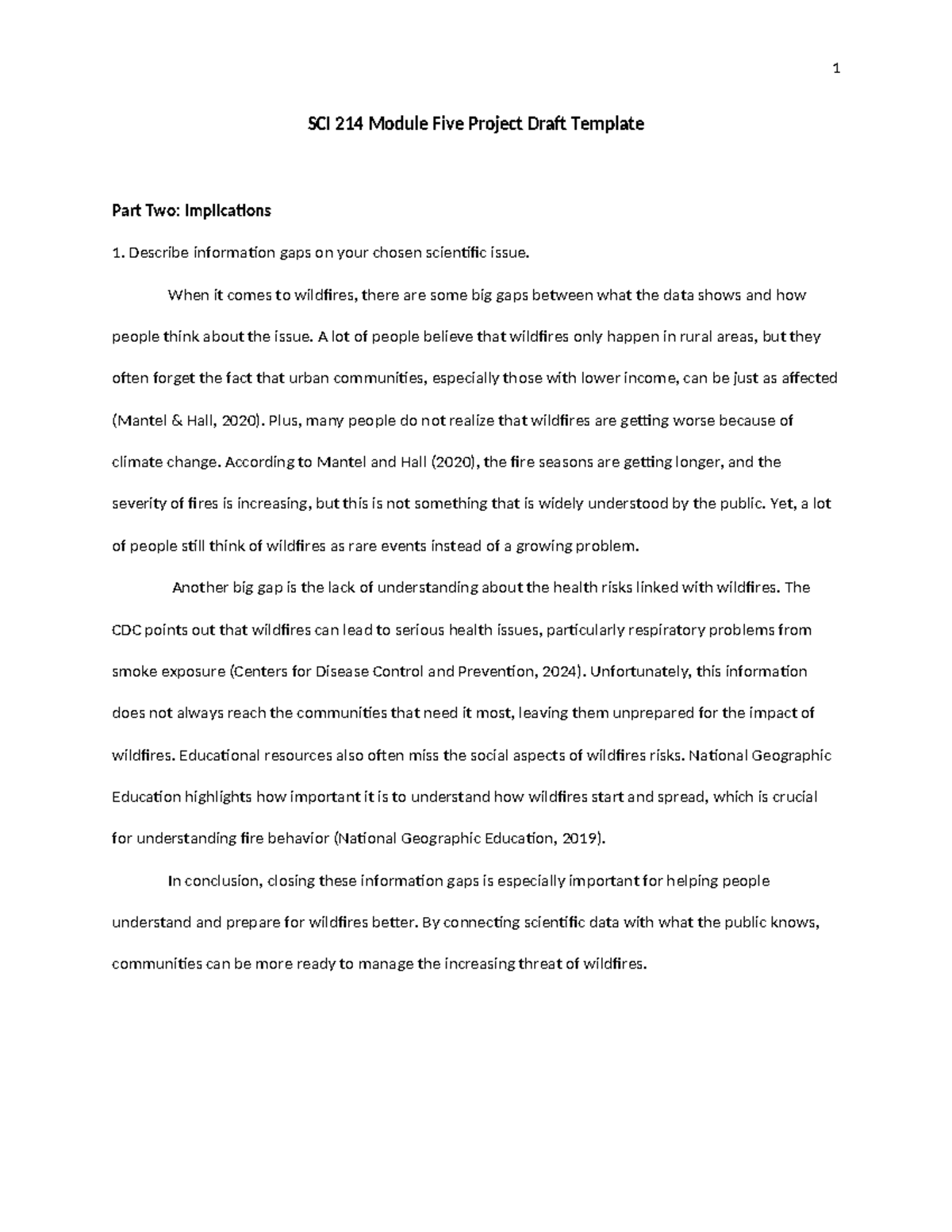 SCI- 214 5-2 Project Draft - SCI 214 Module Five Project Draft Template ...