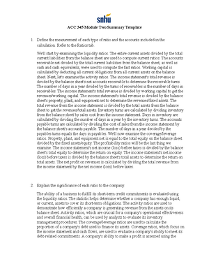 6-2 problem set - module 6 - ACC345 - Studocu