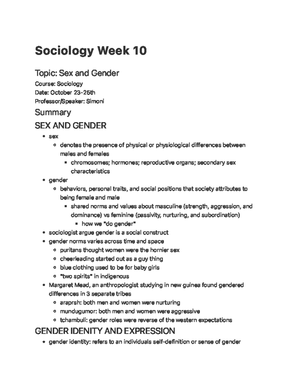 Sociology Week 10 - who have had same- gender sexual interactions at ...