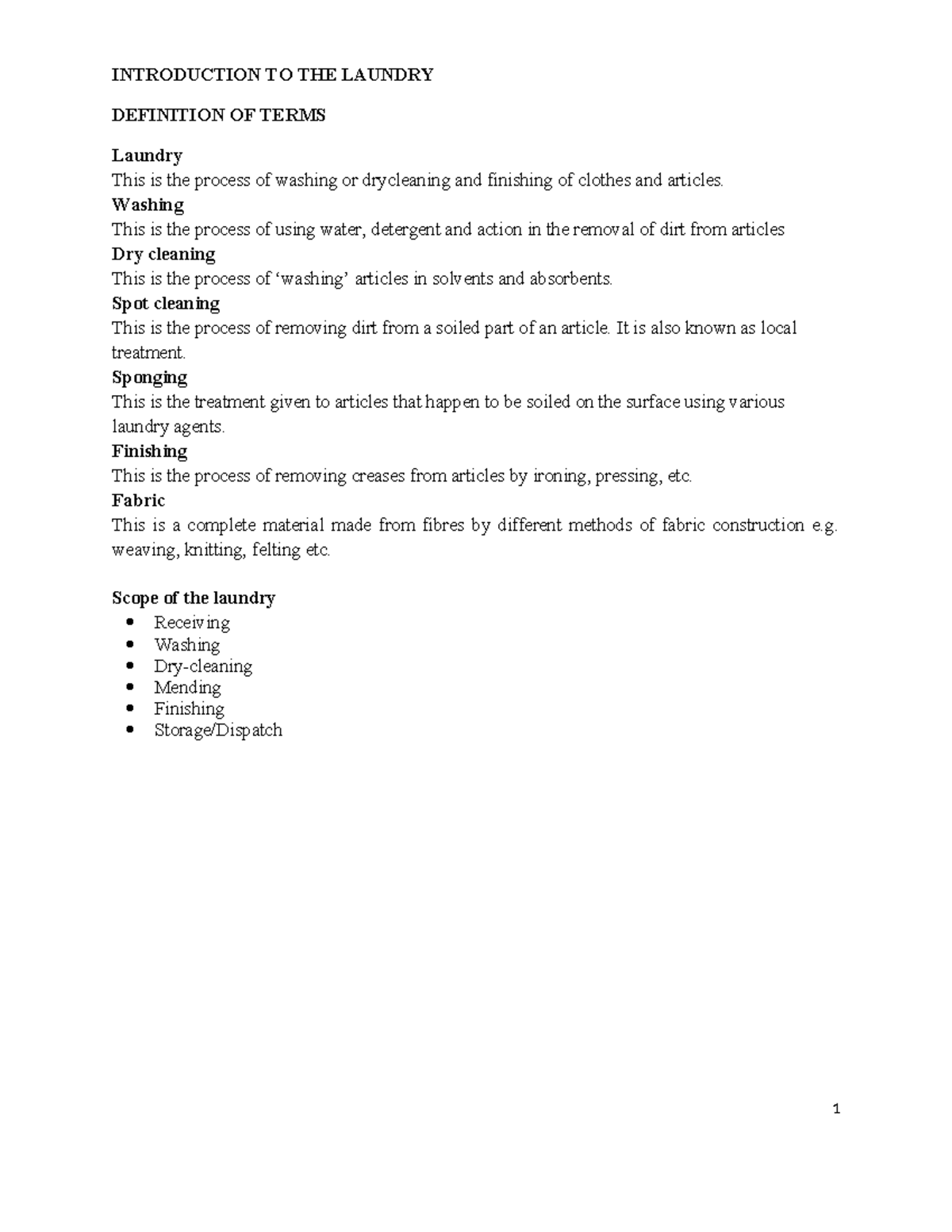 Laundry Notes Overview for CCAM2 & DCAM1 Studies - Studocu