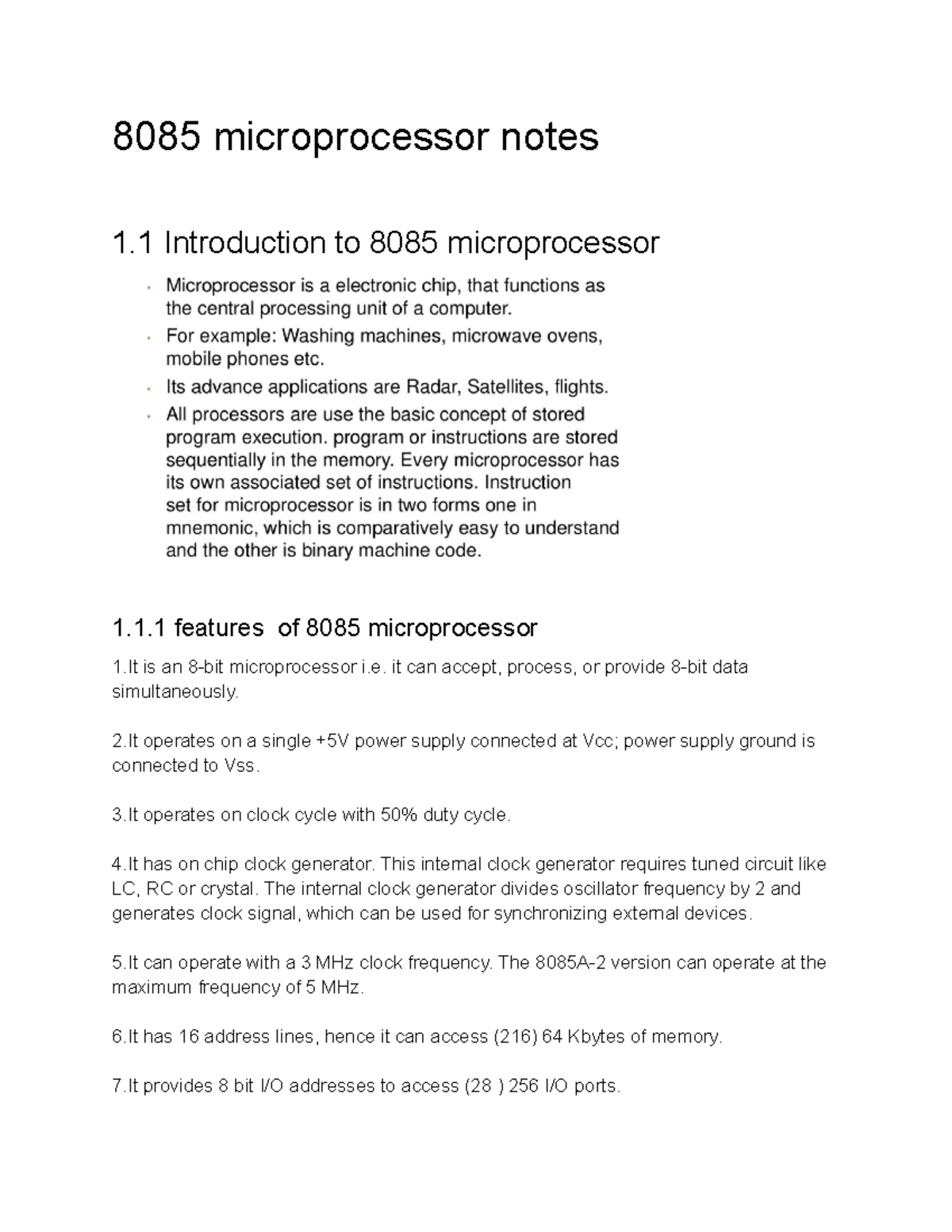 Untitled document - 8085 microprocessor notes for bca or bcs students ...