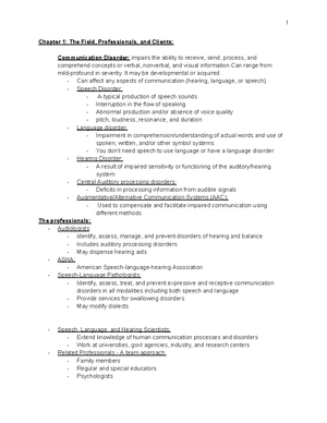 Chapter 8 - Fluency Disorders - Chapter 8 – Fluency Disorders ...