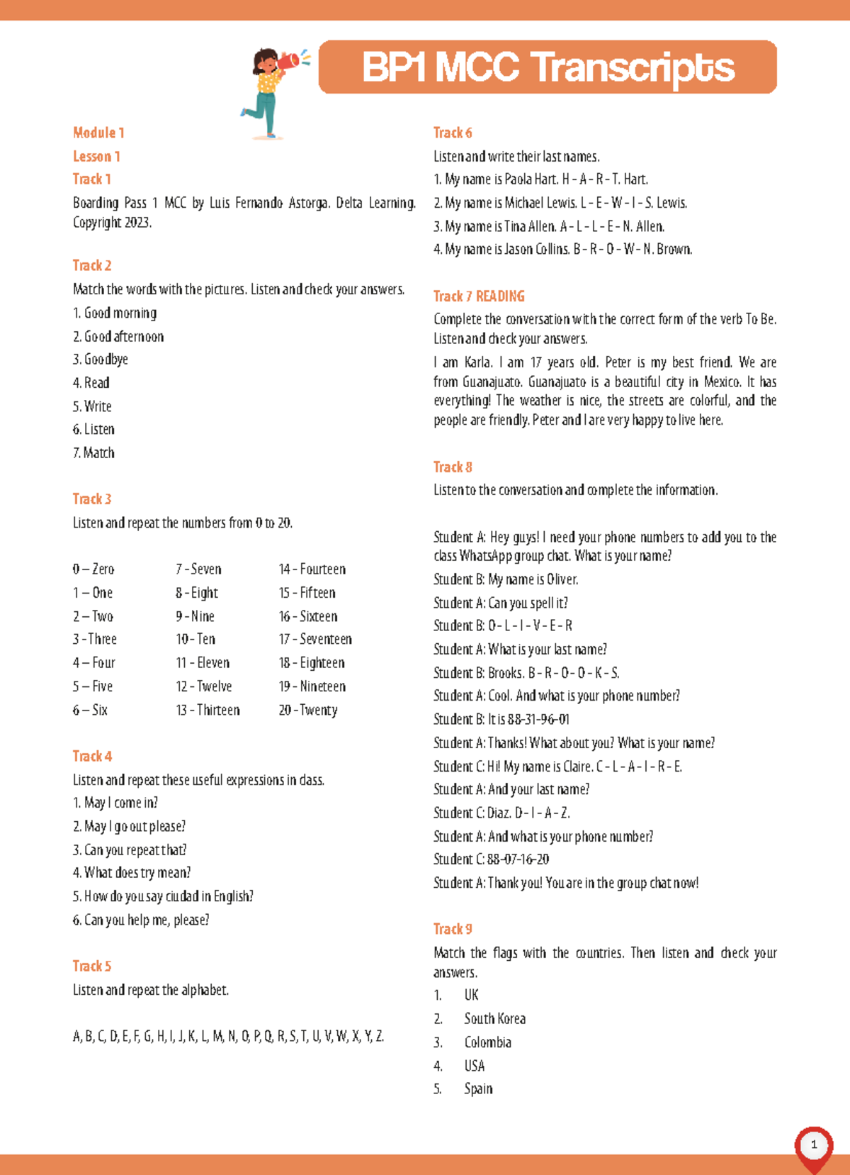 MCC Lesson 1: Transcripts for Boarding Pass 1 by Luis Fernando Astorga ...