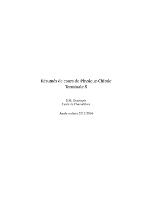 Phisique Chimie - Premières C, D Eric Simo, Editeur CHIMIE Probatoire ...