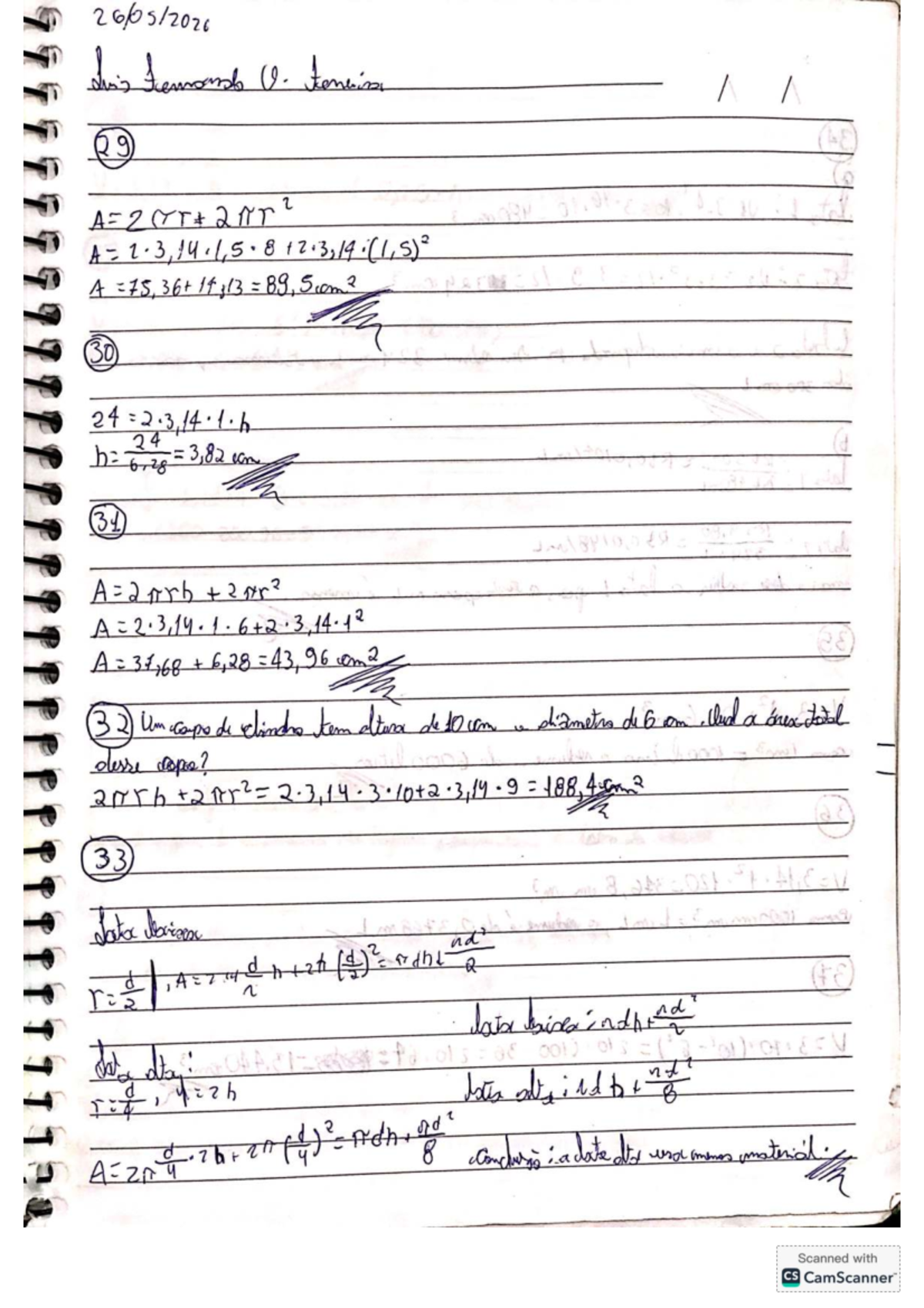 Mathematics Study Notes: Volume Calculations & Formulas (5/2026) - Studocu
