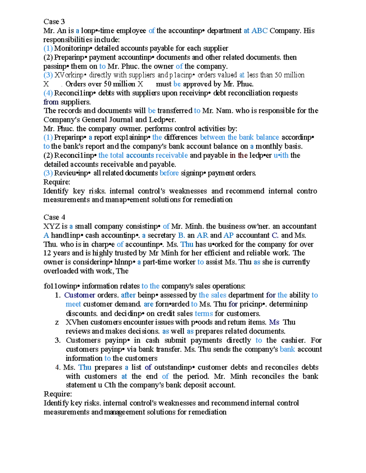 Ong An Co Thu Eng - KSNB - Case 3 Mr. An is a lonp•-time employee of ...