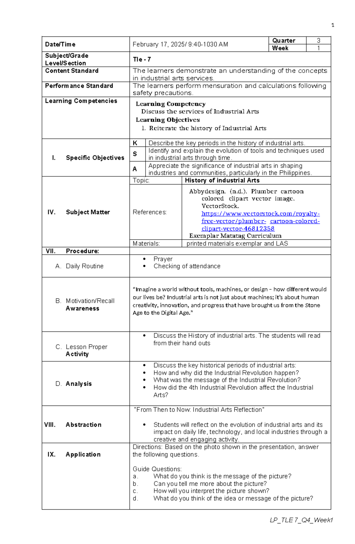 Tle 7 Q4-W1 CO Evaluative 2024-2025 day1 - 1 Date/Time February 17 ...