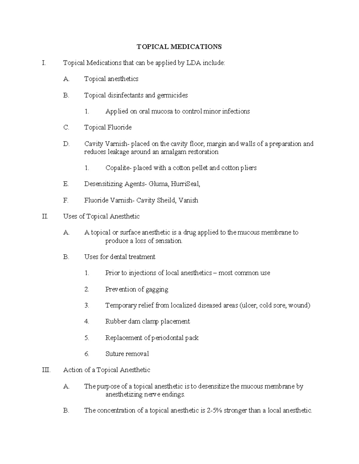 Topical Medications for Dental Applications: Techniques and Uses (LDA ...