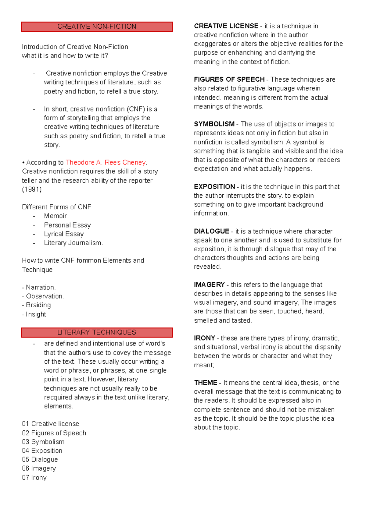 Creative NON Fiction Reviewer Q-3 - CREATIVE NON-FICTION Introduction ...